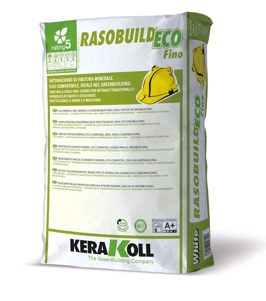 Intonaco Kerakoll Rasobuild Eco fino 25 kg bianco acquista da OBI