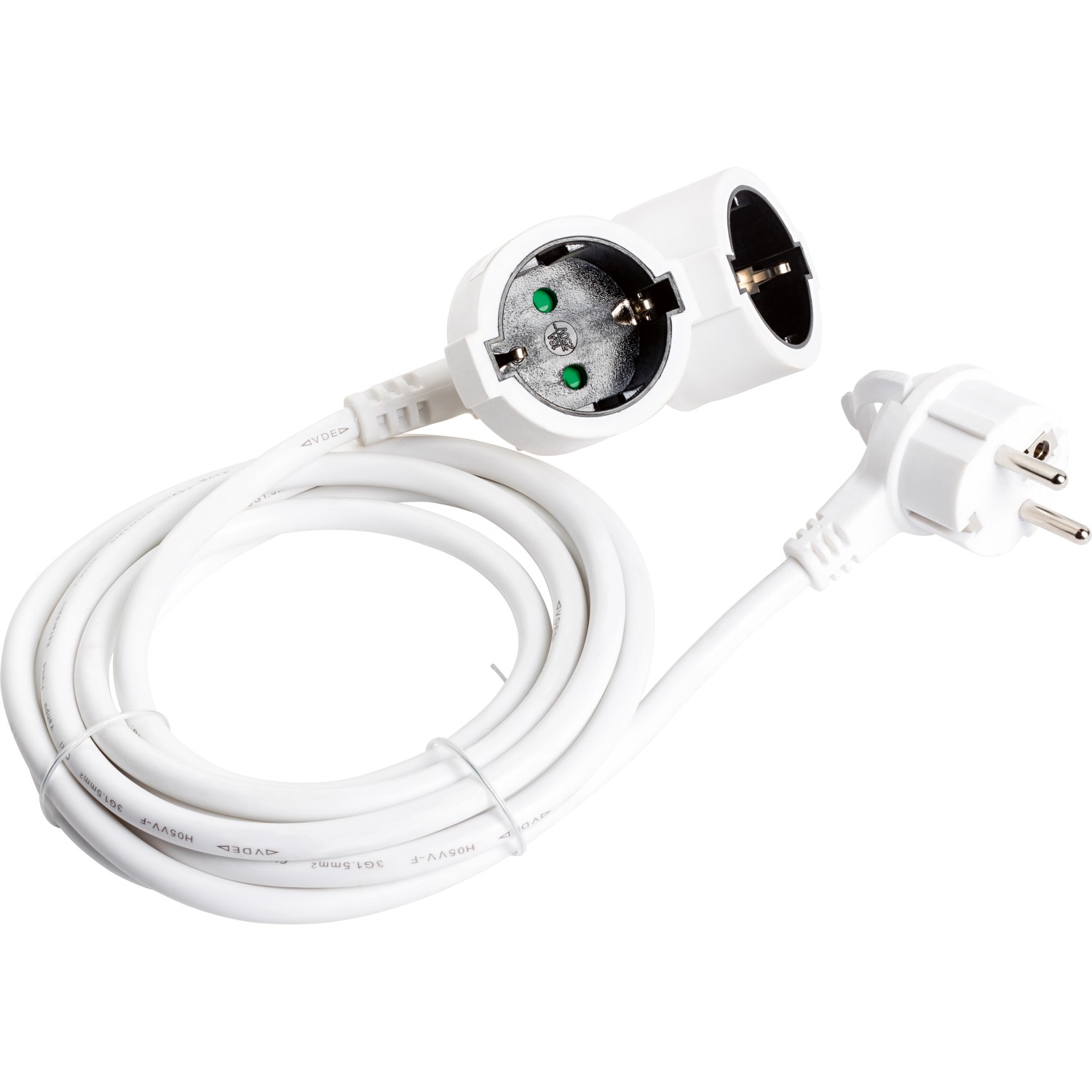 Prolunga Schuko doppia 3 m bianca acquista da OBI