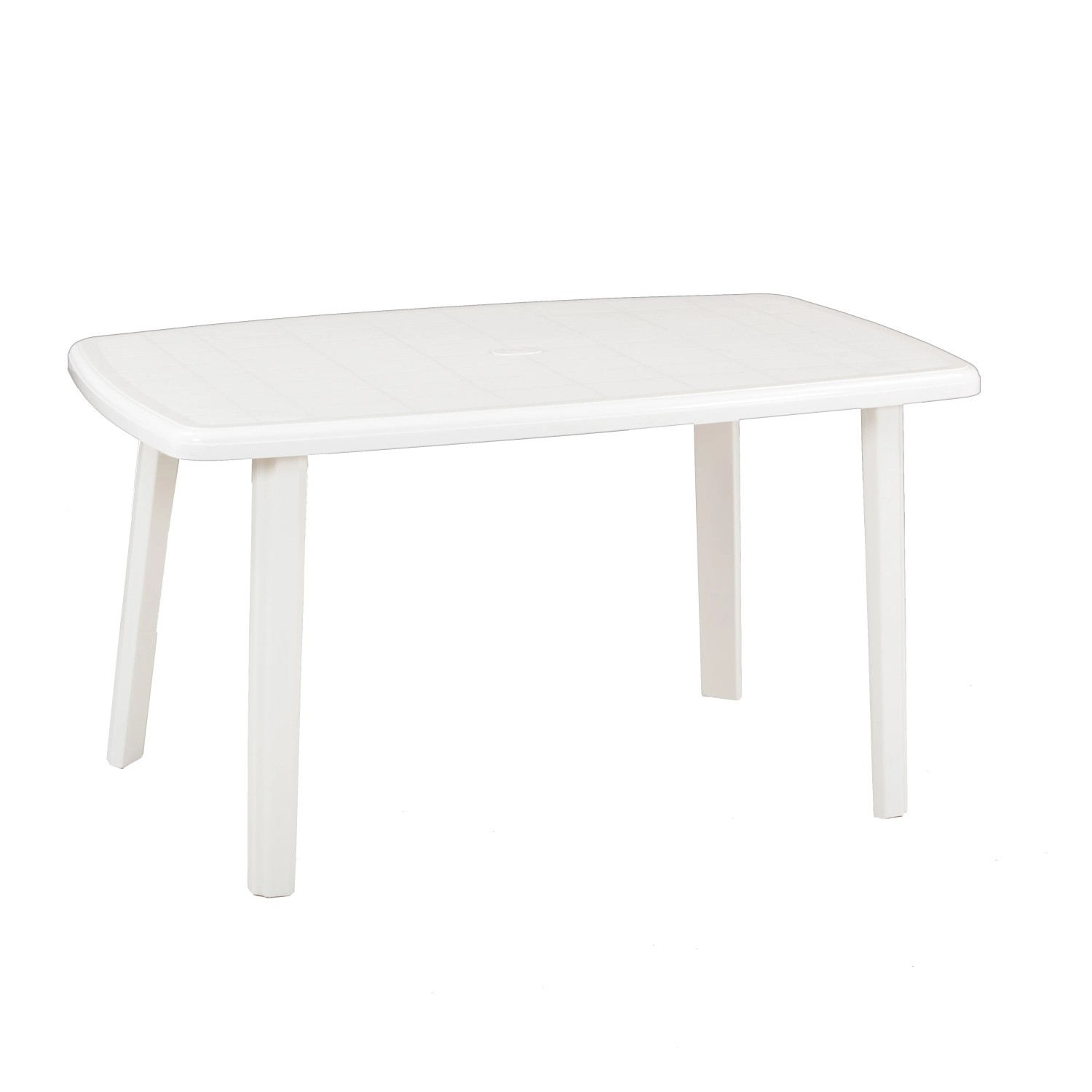 Tavolo da giardino Cayman in polipropilene 137x85x72 cm bianco acquista ...