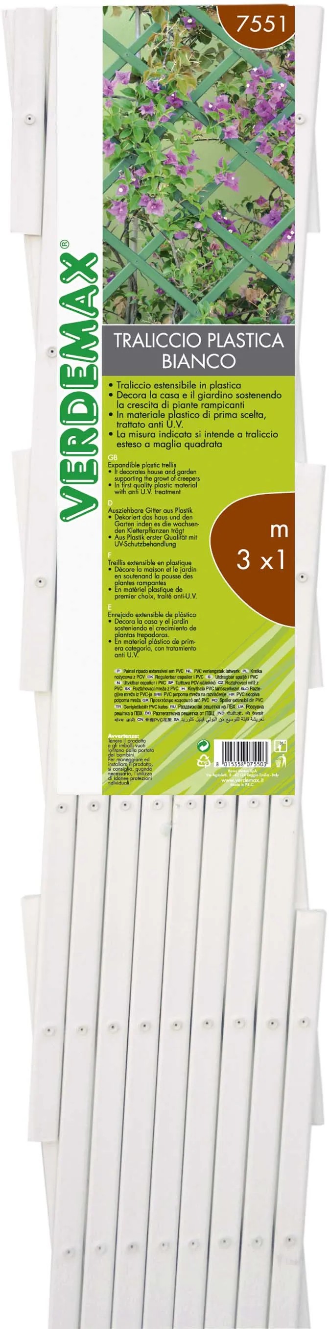 Traliccio estensibile in pvc 3x1 m bianco acquista da OBI