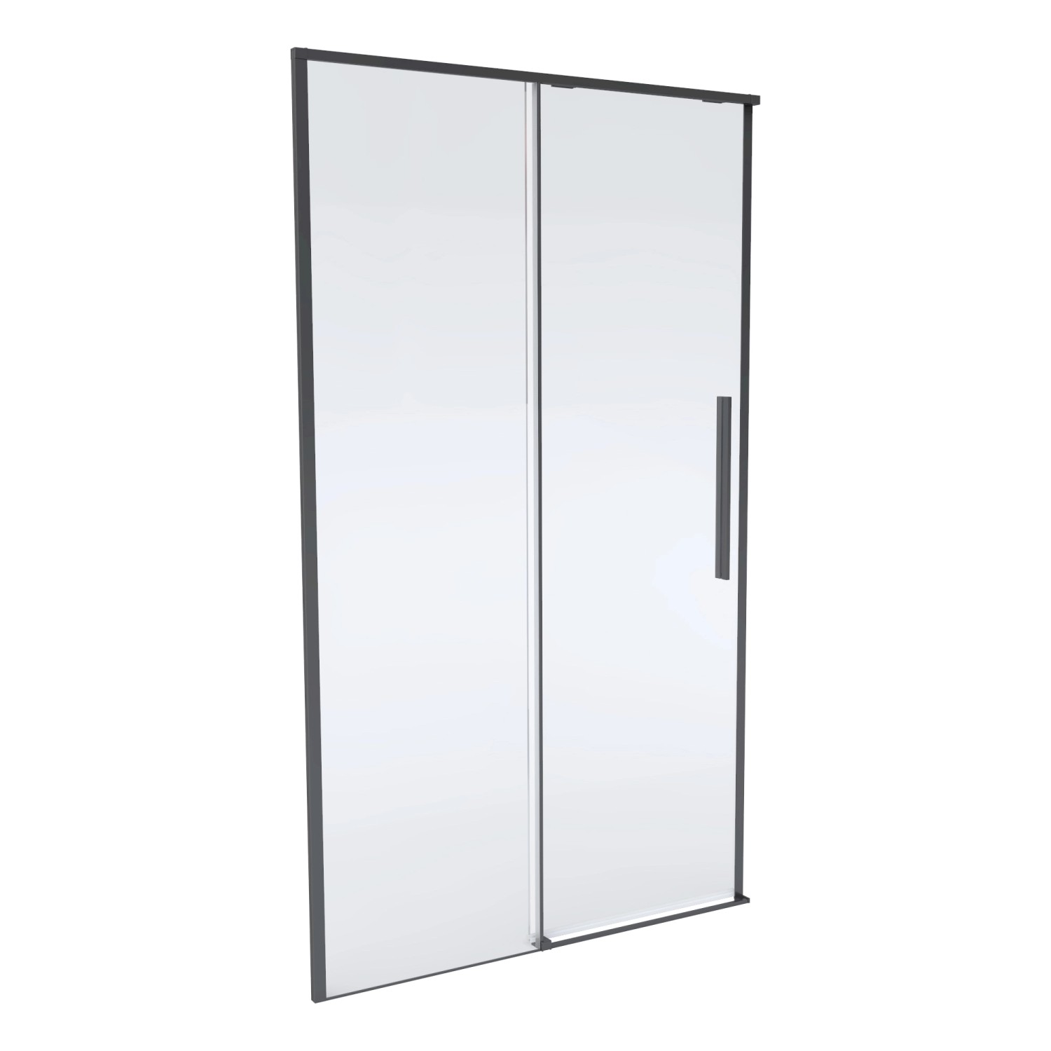 Box doccia scorrevole Slim 138-140x200 cm nero acquista da OBI