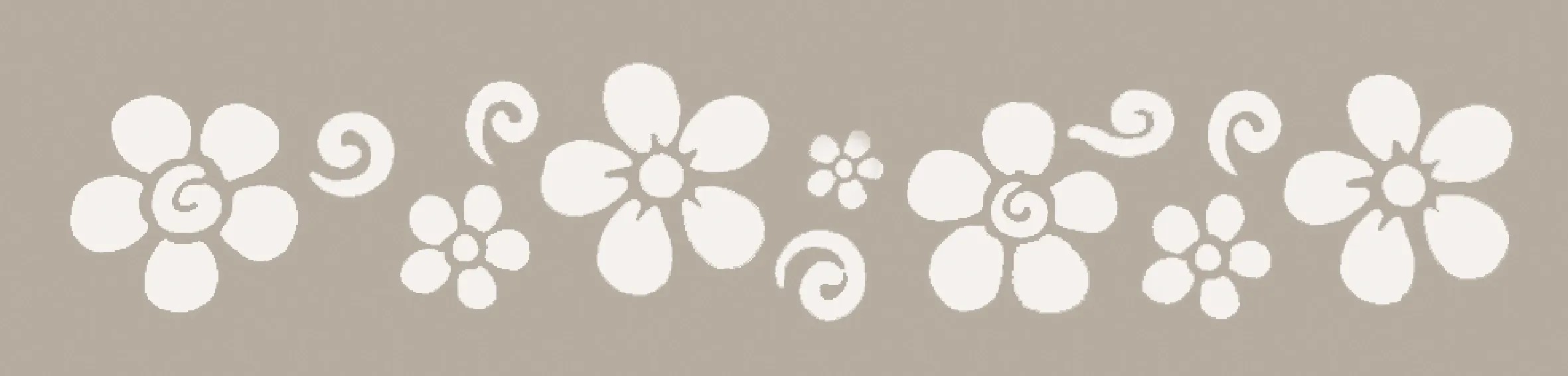 Stencil decorativi Mini Borders To-Do Fiori n.300 5x25 cm acquista da OBI