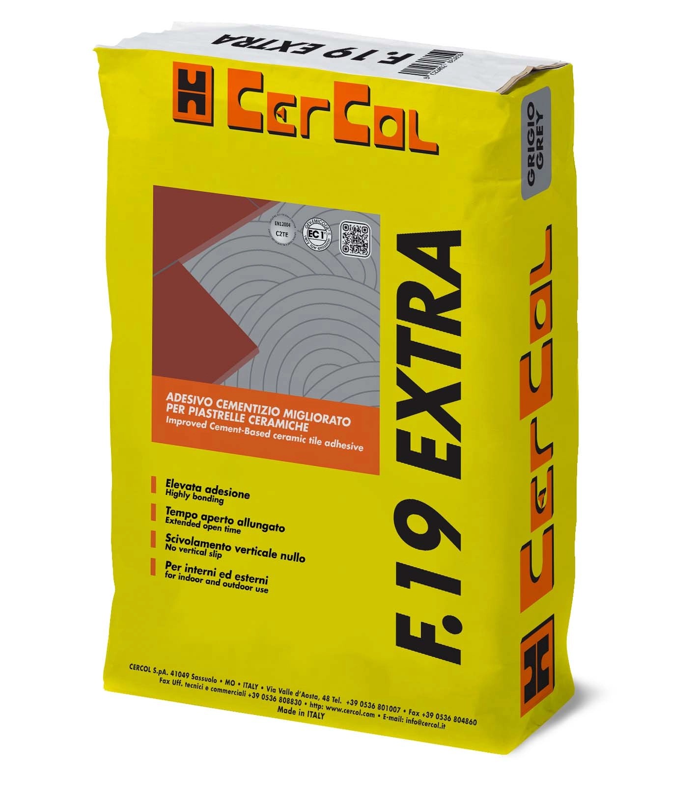 Adesivo cementizio migliorato F.19 extra per piastrelle ceramiche 25 kg ...