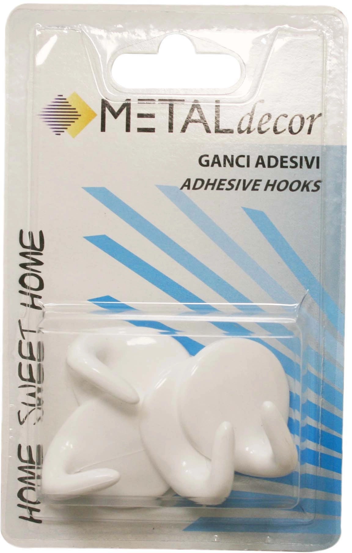 4 ganci adesivi in plastica goccia bianco acquista da OBI