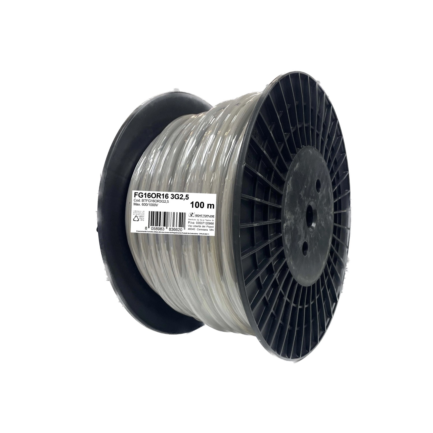 Cavo in bobina FG16OR16 3G2,5mm² al metro lineare acquista da OBI