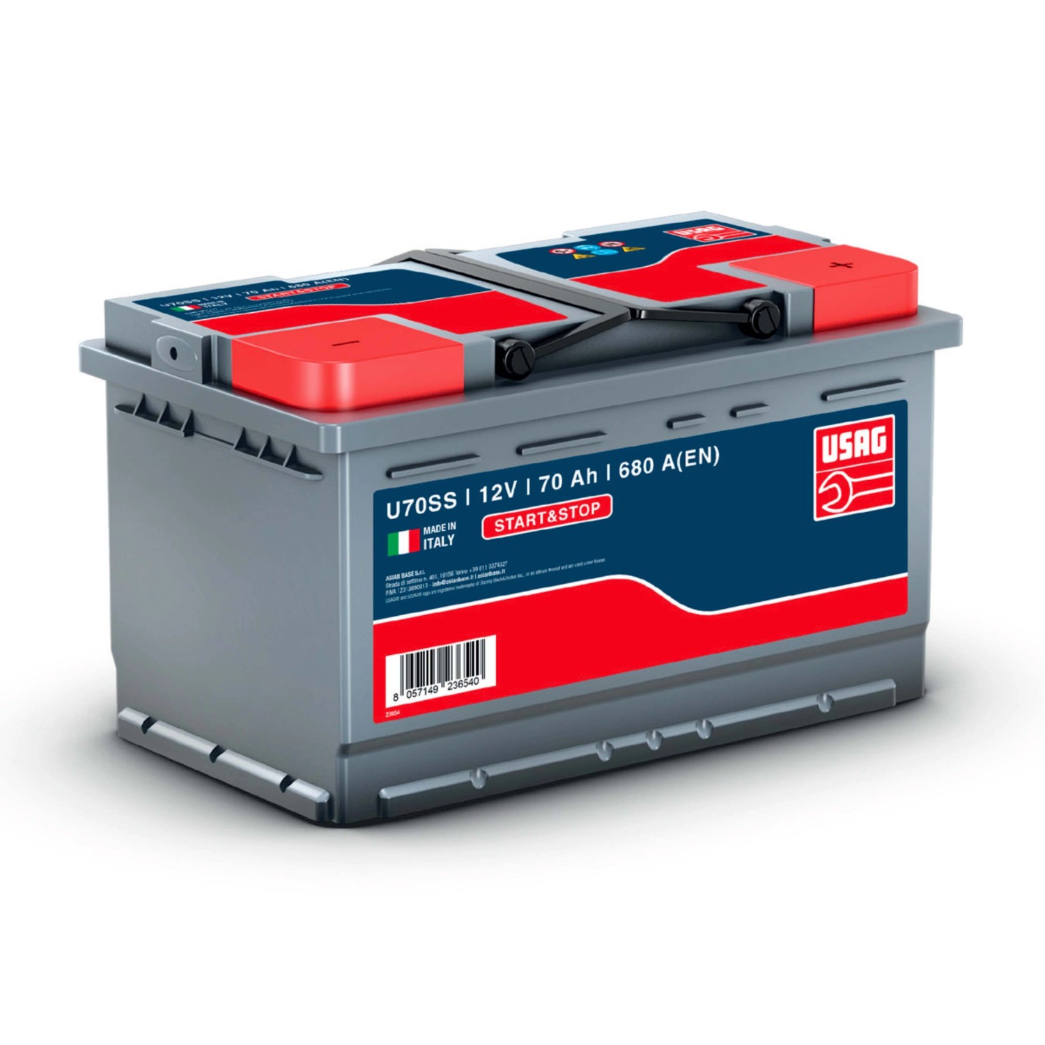 Batteria auto Start & Stop Usag U70SS 12 V 70 Ah 680 A L3 acquista da OBI