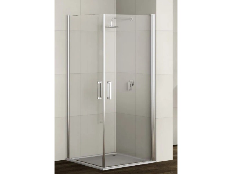 Lato sx per box angolare doccia Real 82,5/84 cm argento decoro 4 | OBI