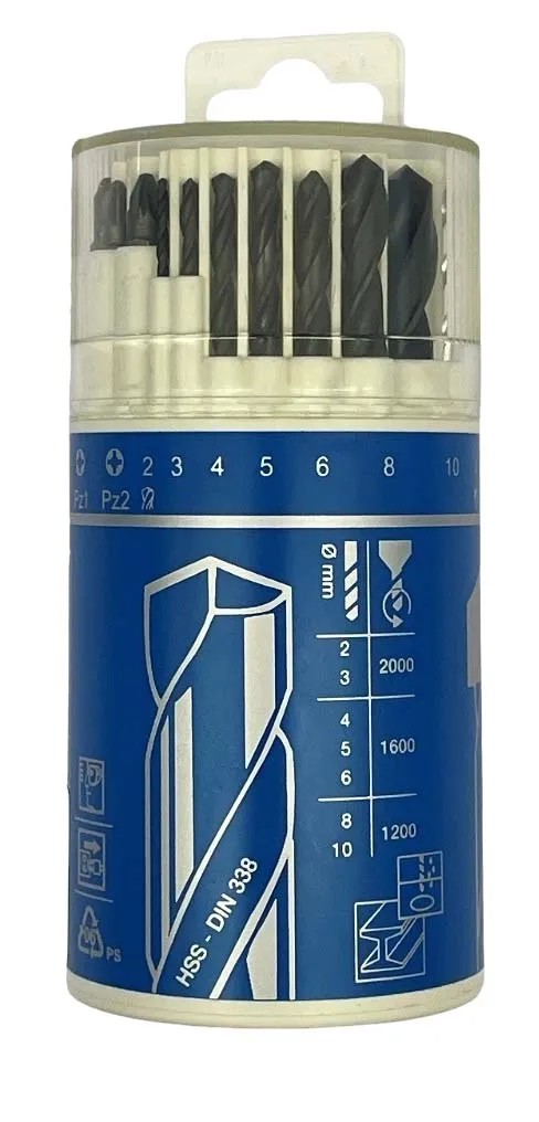 Set punte rullate e muro per foratura e avvitatura Krino 19 pezzi | OBI