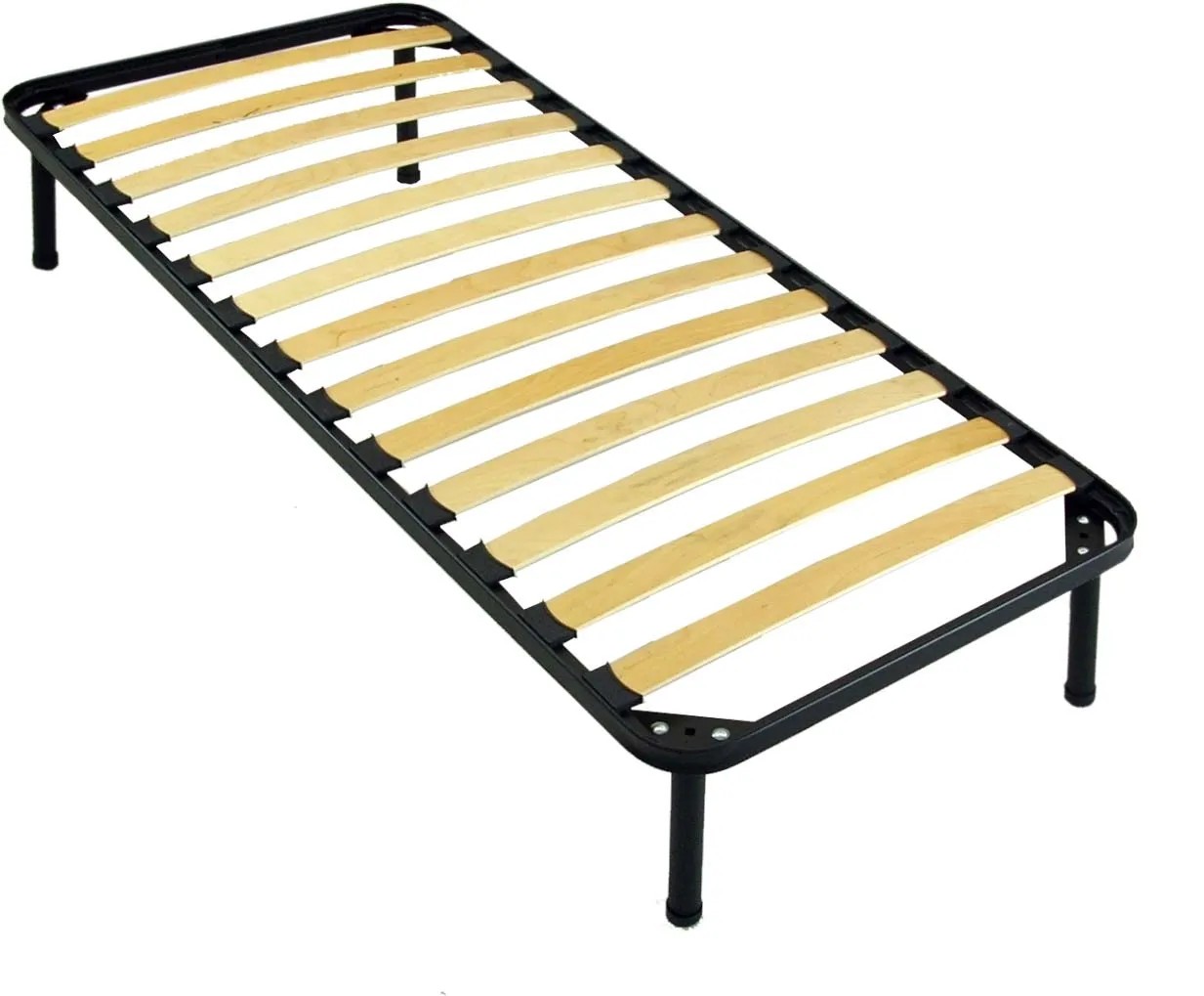 Rete letto singolo Reti Gritti a 13 doghe 80x190 cm nero acquista da OBI