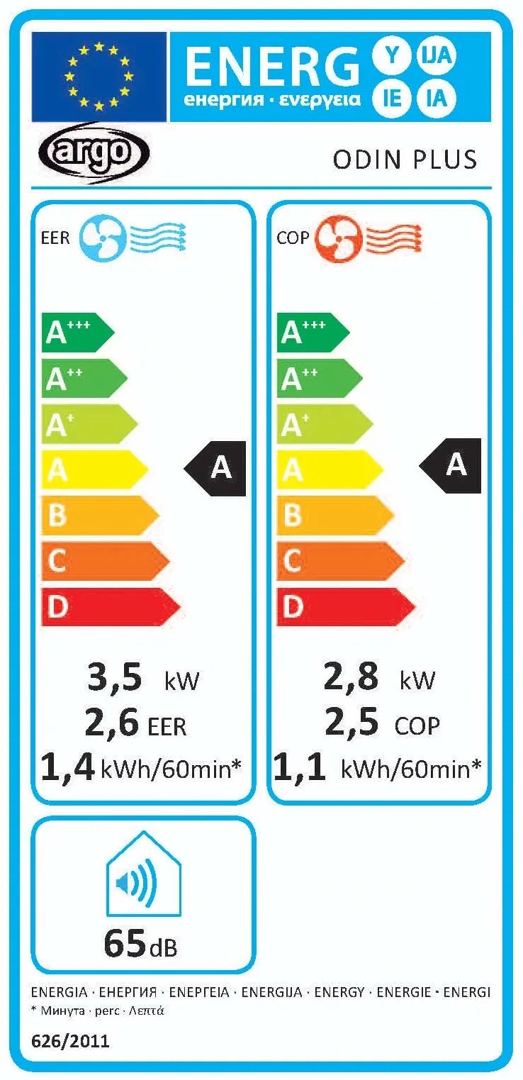 Climatizzatore portatile Argo Odin Plus pompa di calore e Wifi 13000 ...