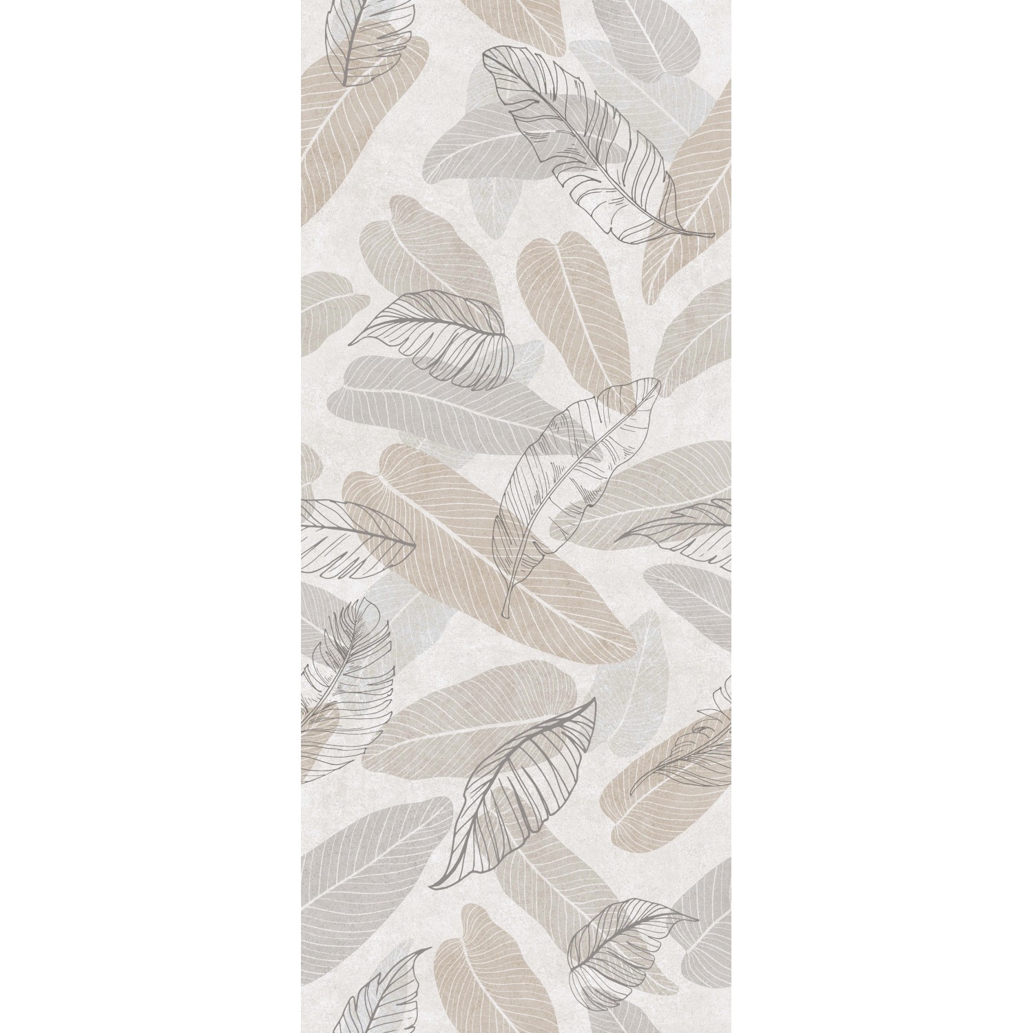 Rivestimento in bicottura Cement decoro foglie 25x60 cm 1,5 m² acquista ...