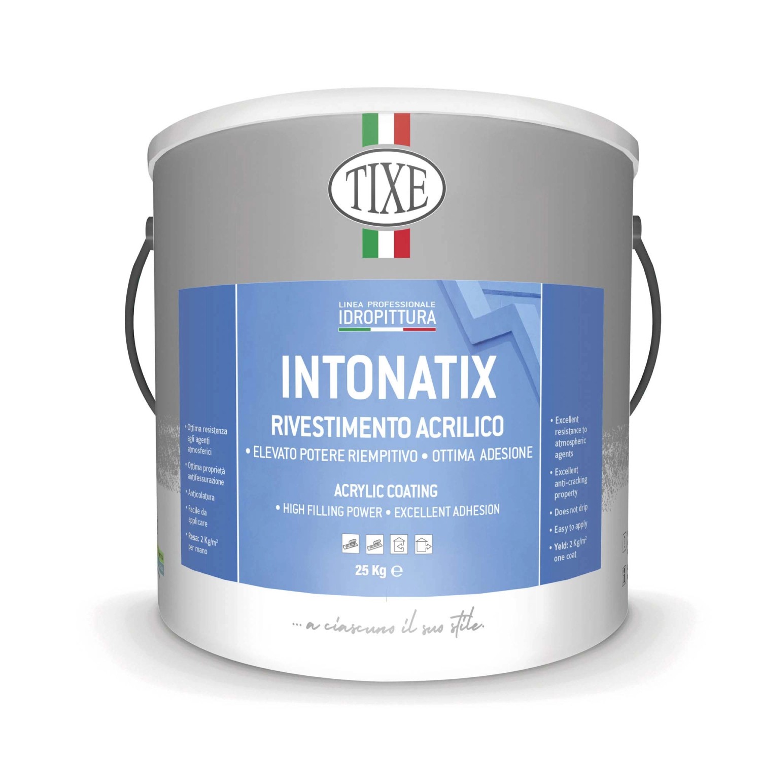 Rivestimento acrilico Intonachino Intonatix Bianco 25 kg acquista da OBI