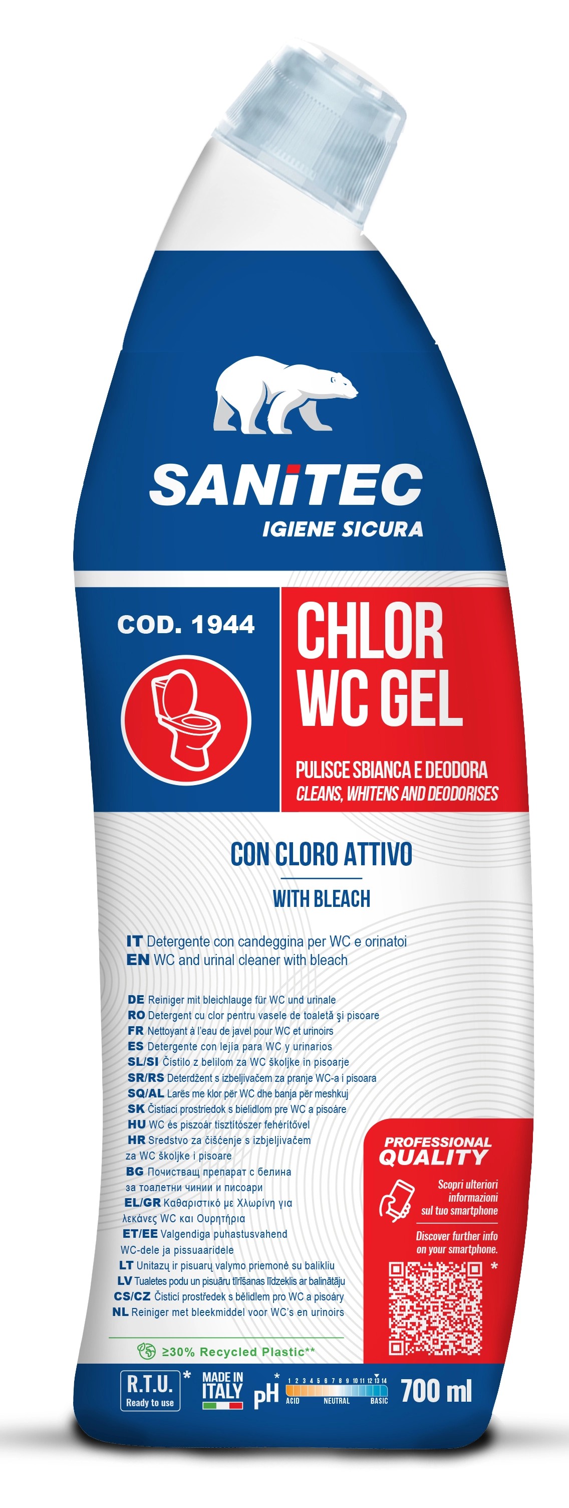 Disincrostante Chlor WC Gel candeggina 700 ml acquista da OBI