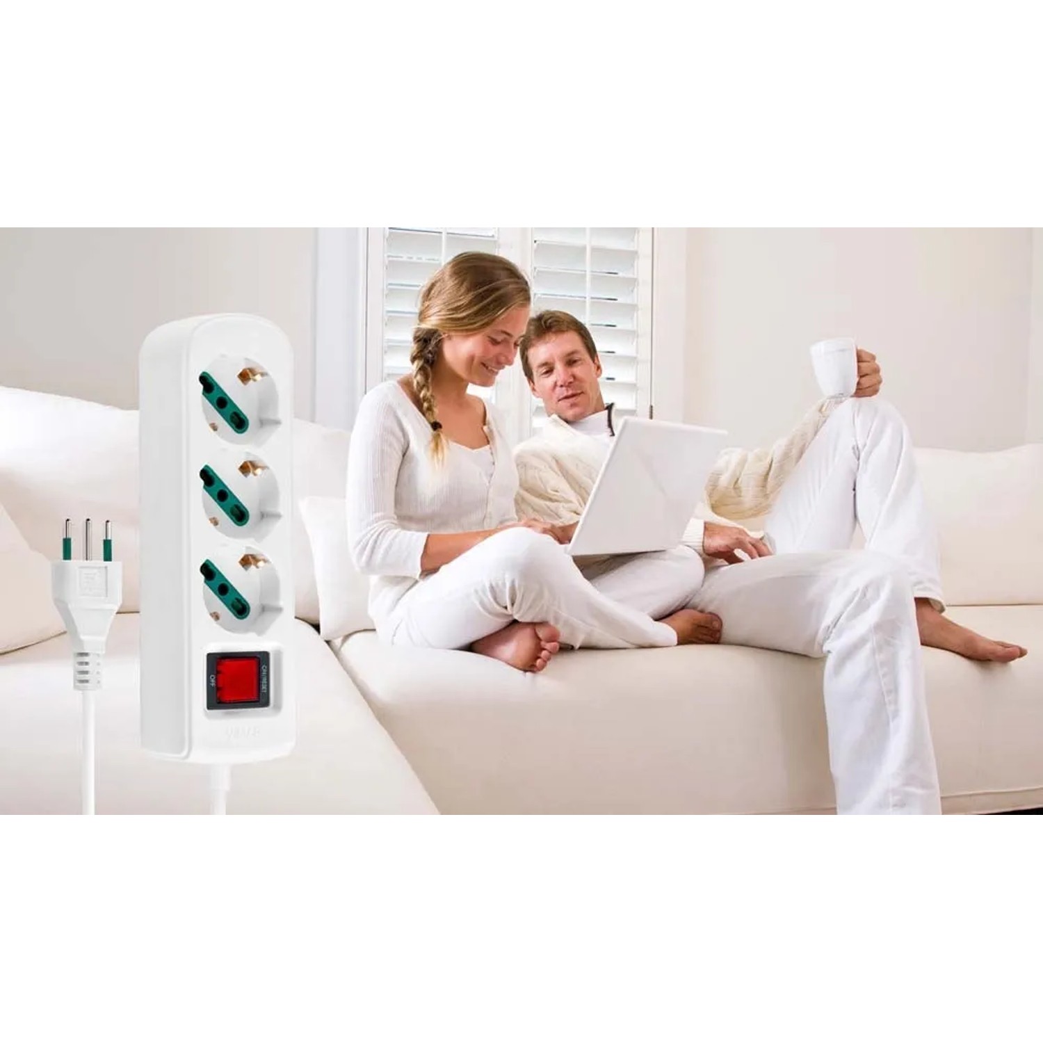 Ciabatta multipresa mobile Vimar 2P+T 10 A 250 V bianco acquista da OBI