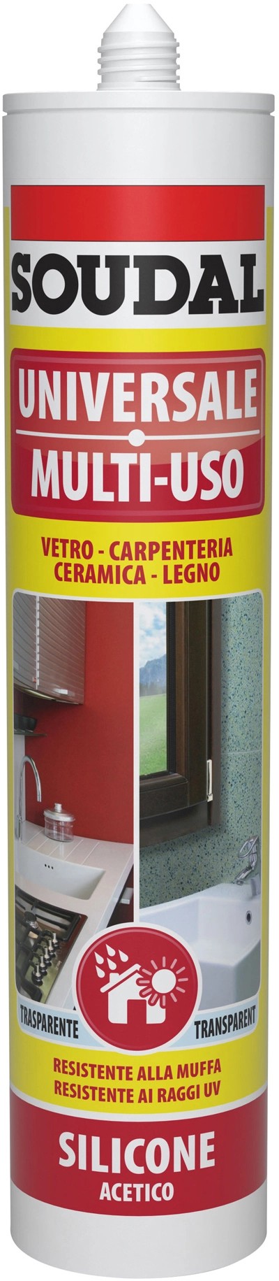 Silicone acetico multi-uso universale trasparente acquista da OBI
