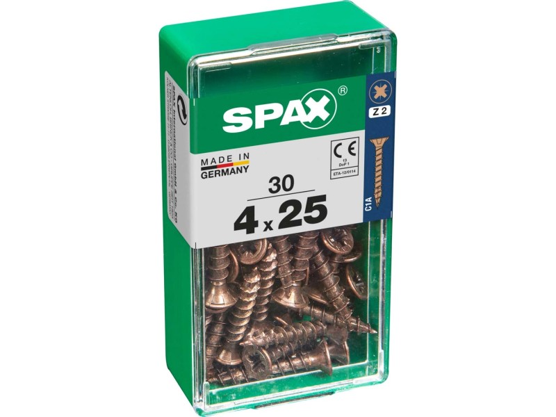 Vite SPAX TSP POZI bronzata 4x25 S 30 pz acquista da OBI