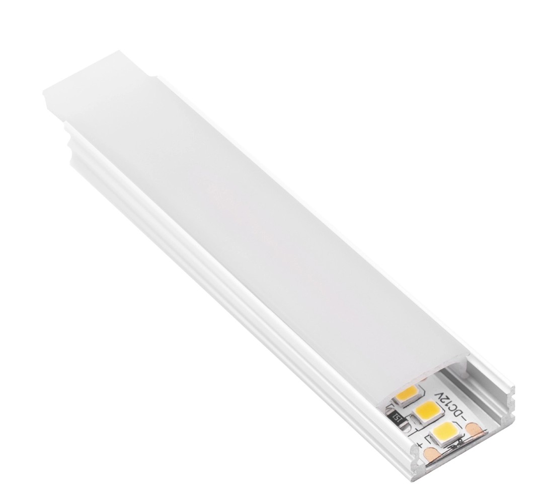 Profilo alluminio LED cover opale bianco H8 mm x L2 m acquista da OBI