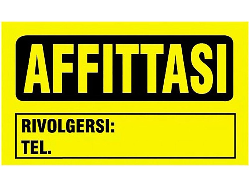 Targa EcoFix "Affittasi" vinile adesivo 20 x 30 cm acquista da OBI