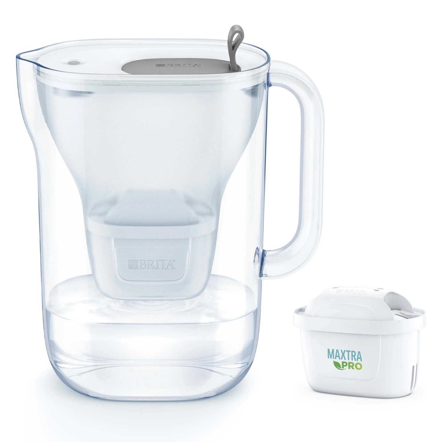 Caraffa filtrante per acqua Brita Style Grey 2,4 l con 1 filtro incluso ...