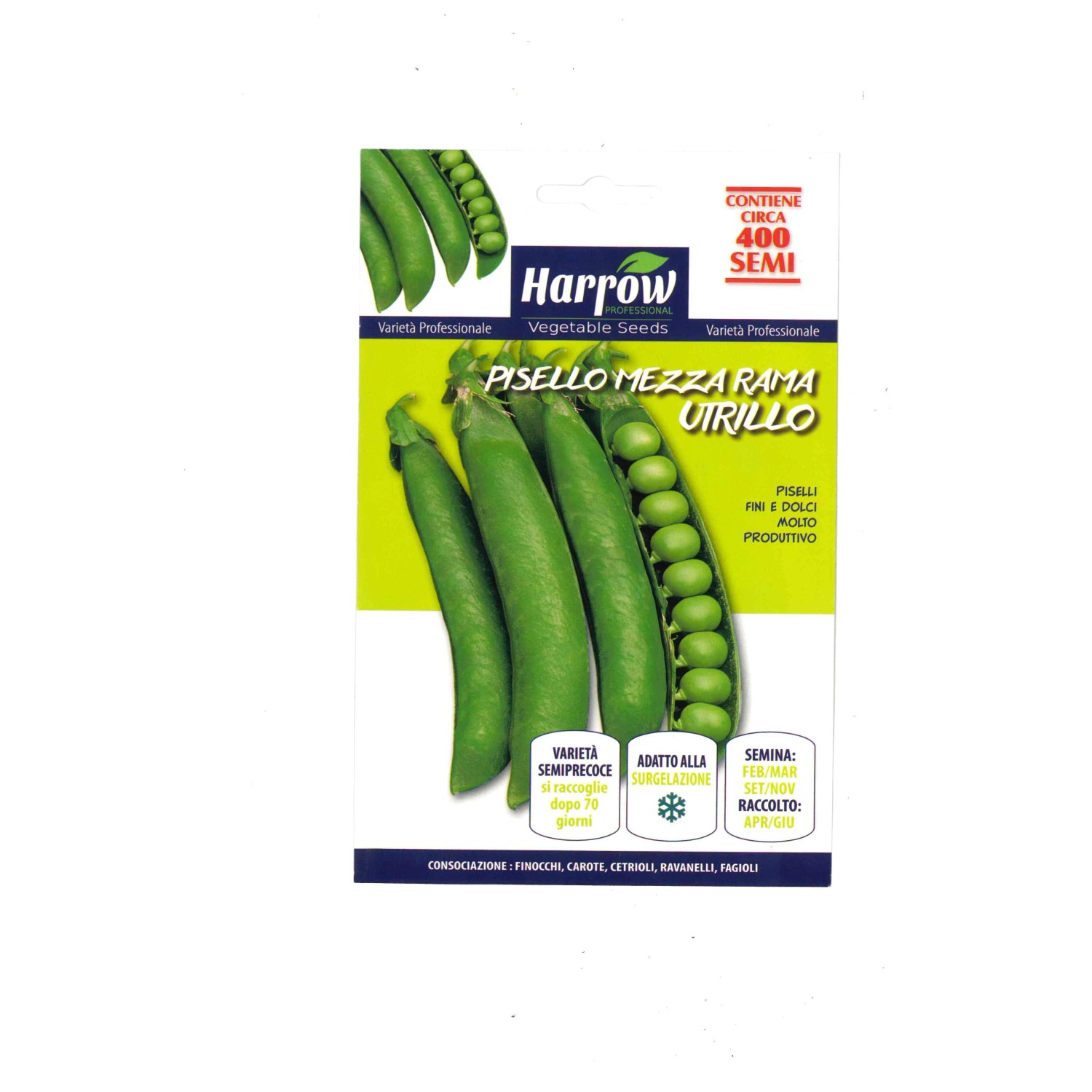 Semi orto Harrow Pisello Utrillo 400 acquista da OBI