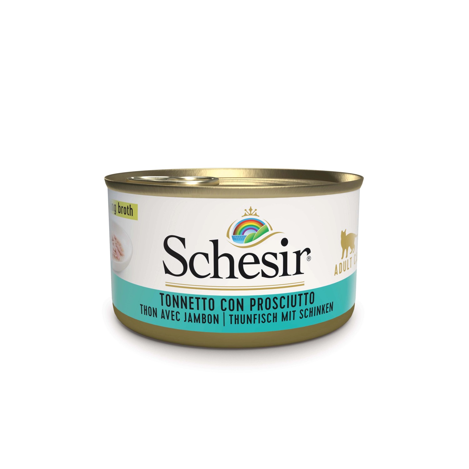 Cibo umido per gatto Schesir Tonnetto con prosciutto lattina 70 g acquista da OBI