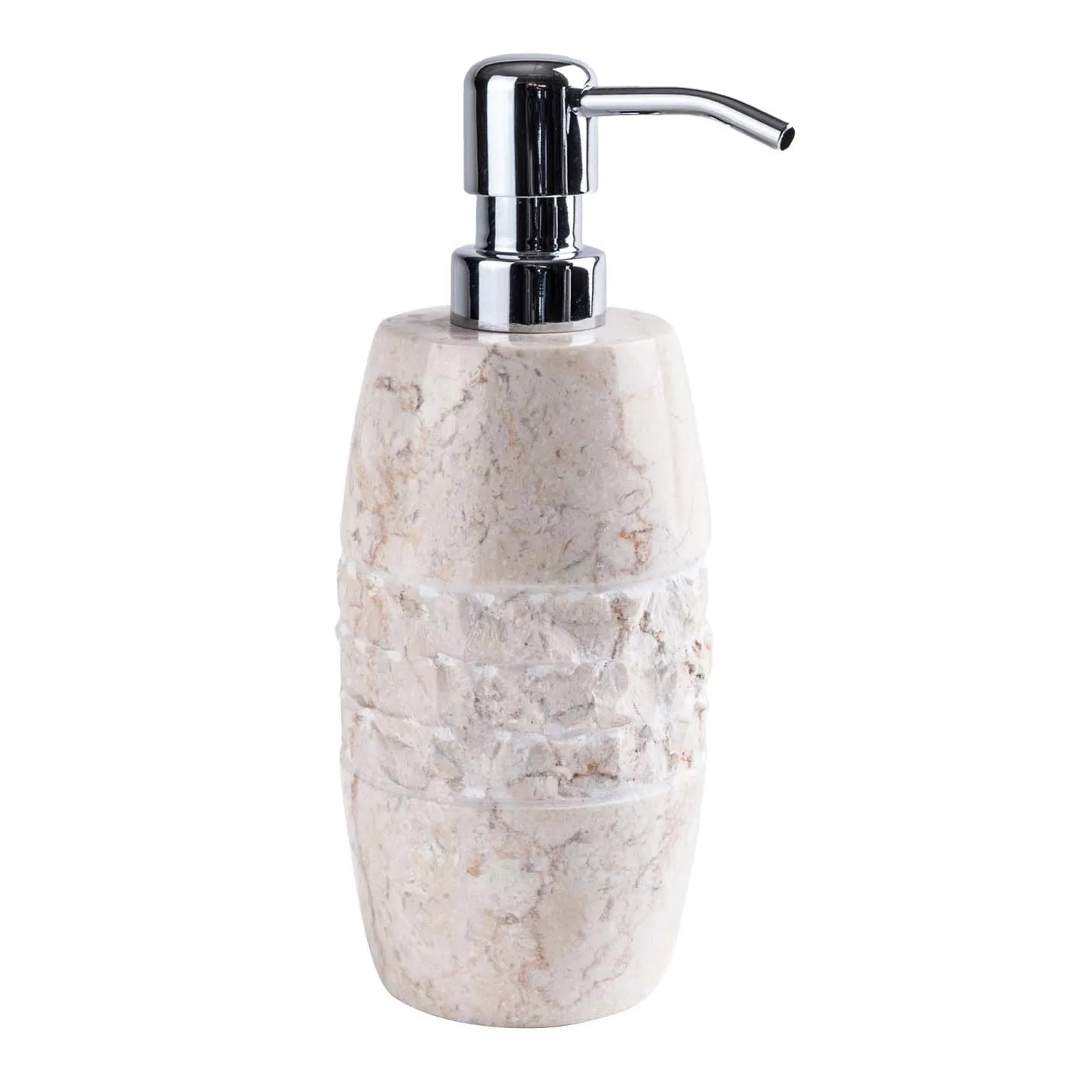 Dispenser per sapone liquido Carrara in marmo striato avorio acquista ...