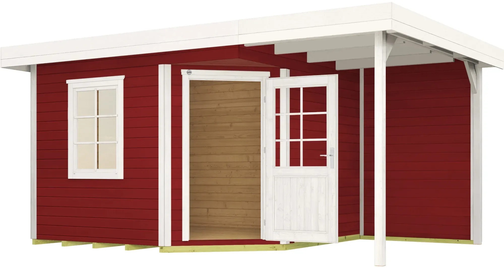 Casetta da giardino legno Weka 213 A 2 rosso svedese 455x298 cm ...