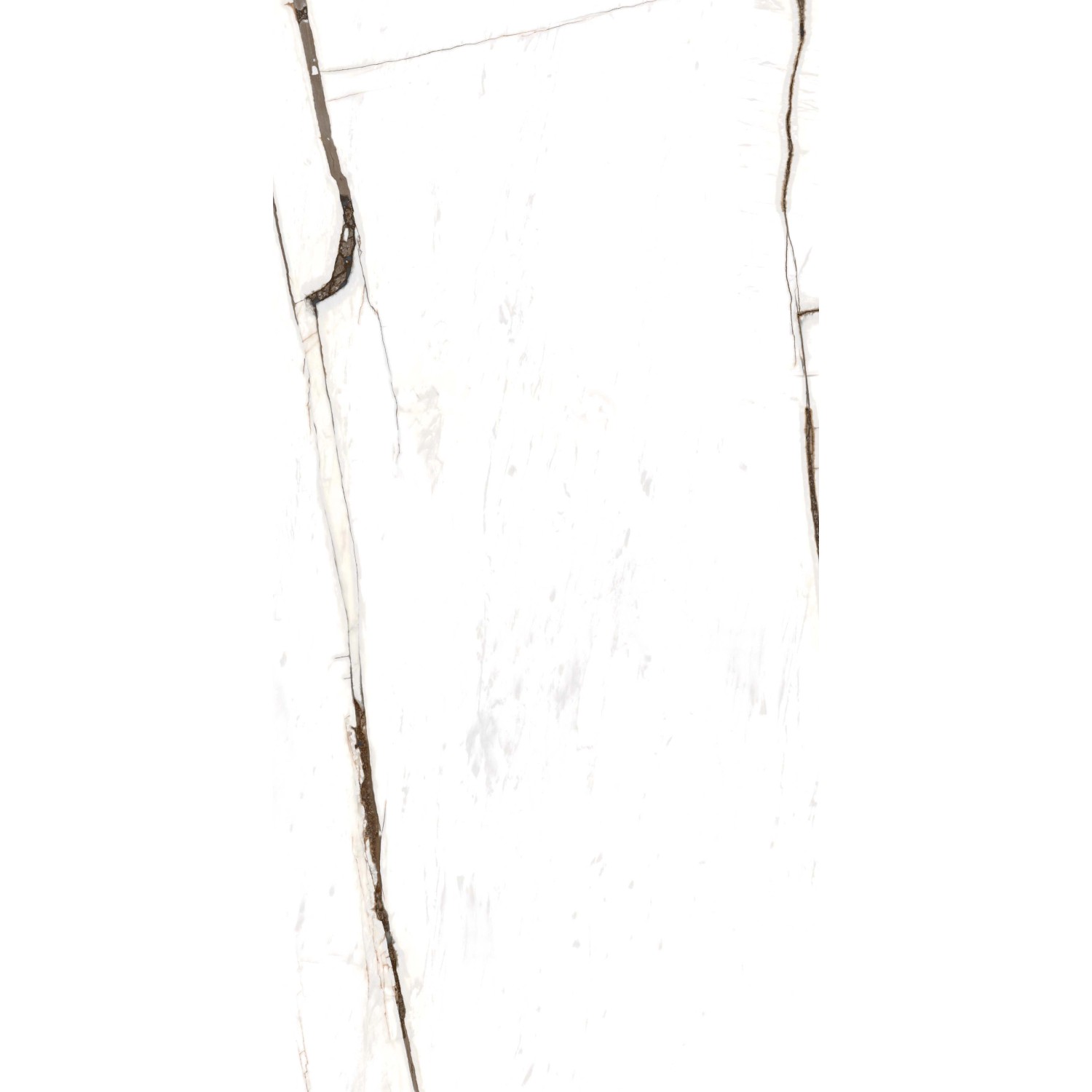 Piastrella in gres porcellanato Marble bianco lappato 59,6x119,2 cm 1 ...