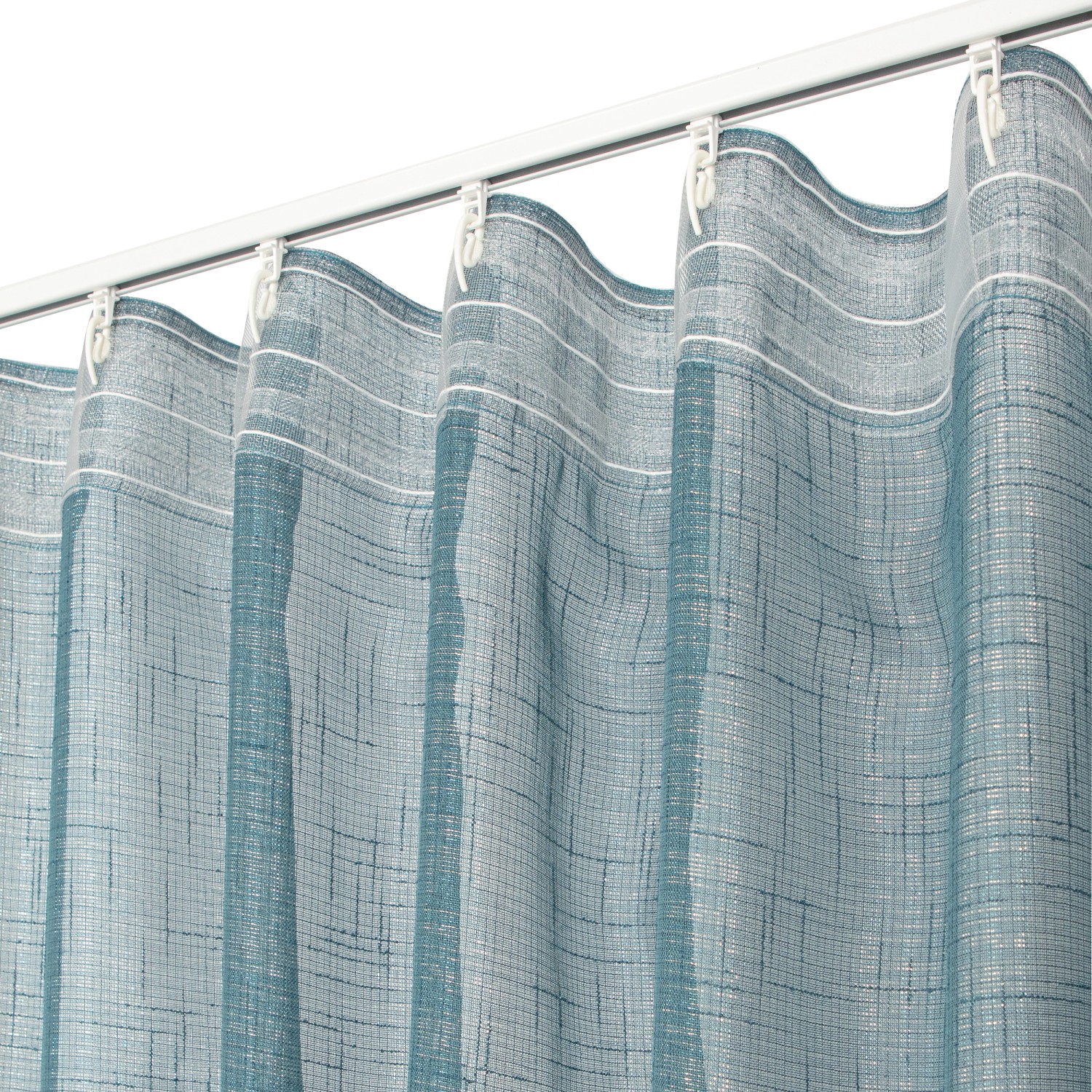 Tenda arredo Elaura L 140 x H 280 cm blu petrolio acquista da OBI