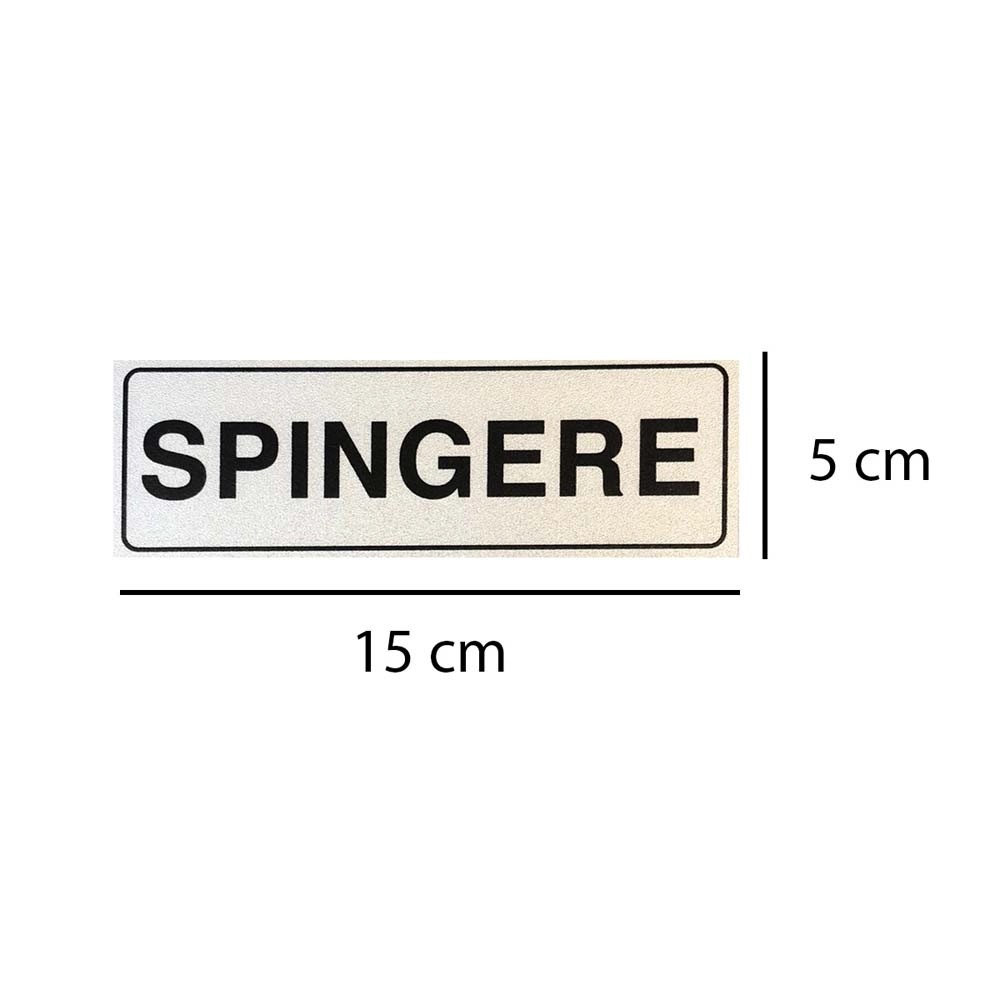 Adesivo spingere 15x5 cm acquista da OBI