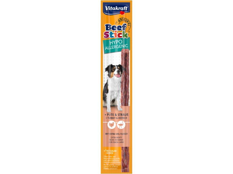 Stick cani Vitakraft tacchino e struzzo Hypoallergen 12 g | OBI