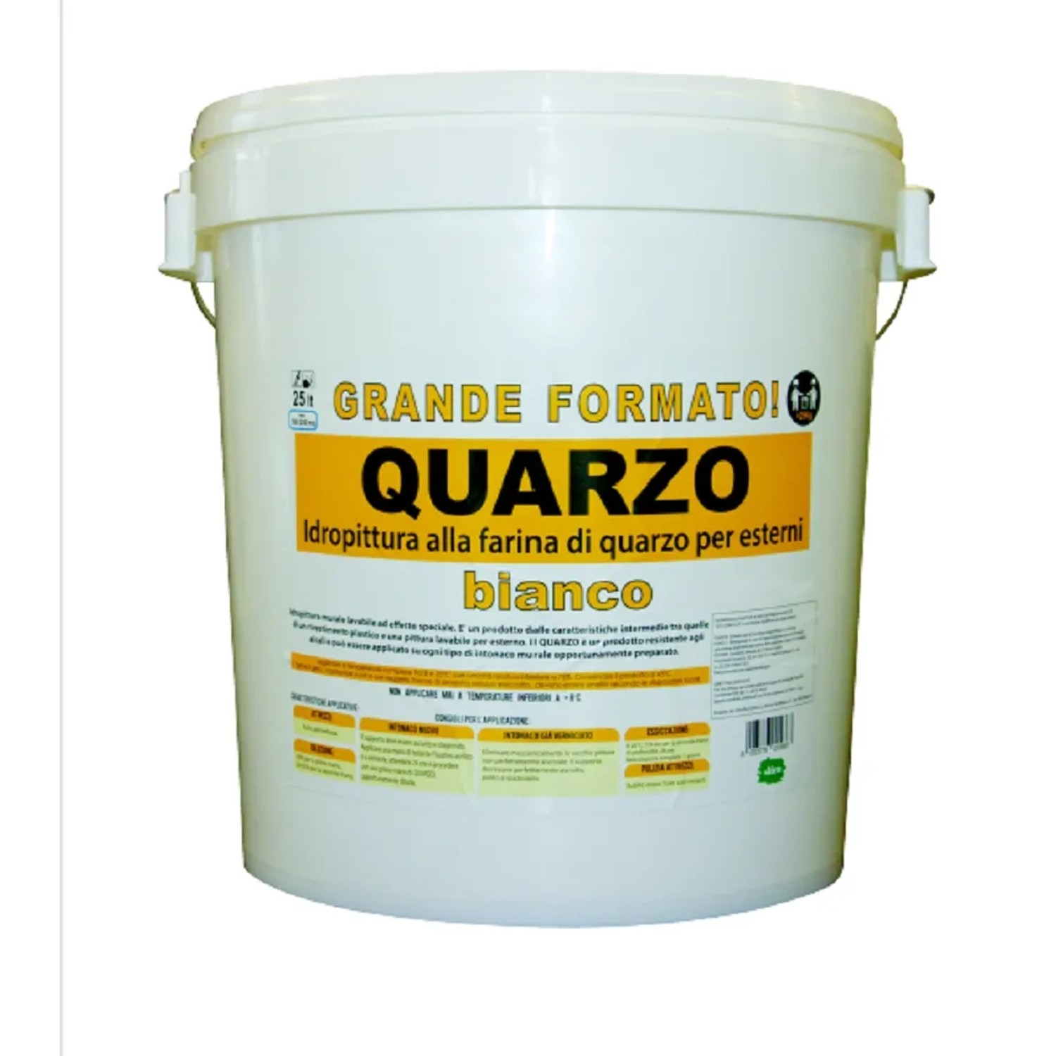 Idropittura alla farina di quarzo per esterni 25 l bianco acquista da OBI