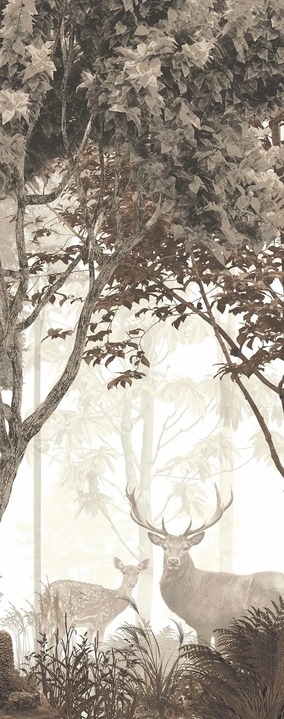 Decorazione Autoadesiva per porta Scandinavian Forest 210x83 cm ...