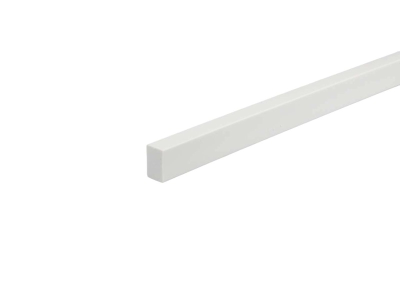 Profilo barra rettangolare 1 m 10x15 mm in pvc bianco acquista da OBI