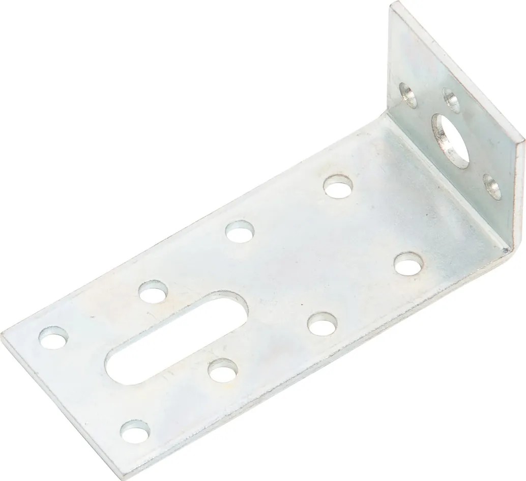 Staffa angolare con foro asola acciaio zincato 80x55x30 mm acquista da OBI