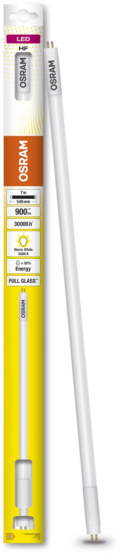 Tubo LED Osram T5 HF HE14 549 mm 7 W 900 lm 3000 K | OBI