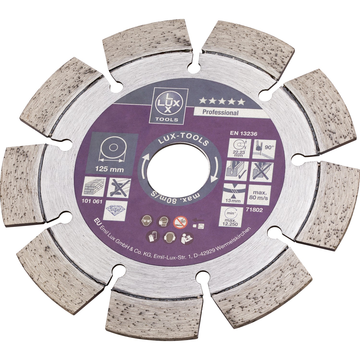 LUX disco da taglio diamantato universale 125 mm saldato al laser acquista da OBI