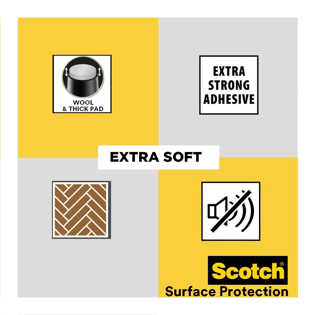 Feltrini adesivi Scotch® extra soffici beige Ø 25 mm acquista da OBI