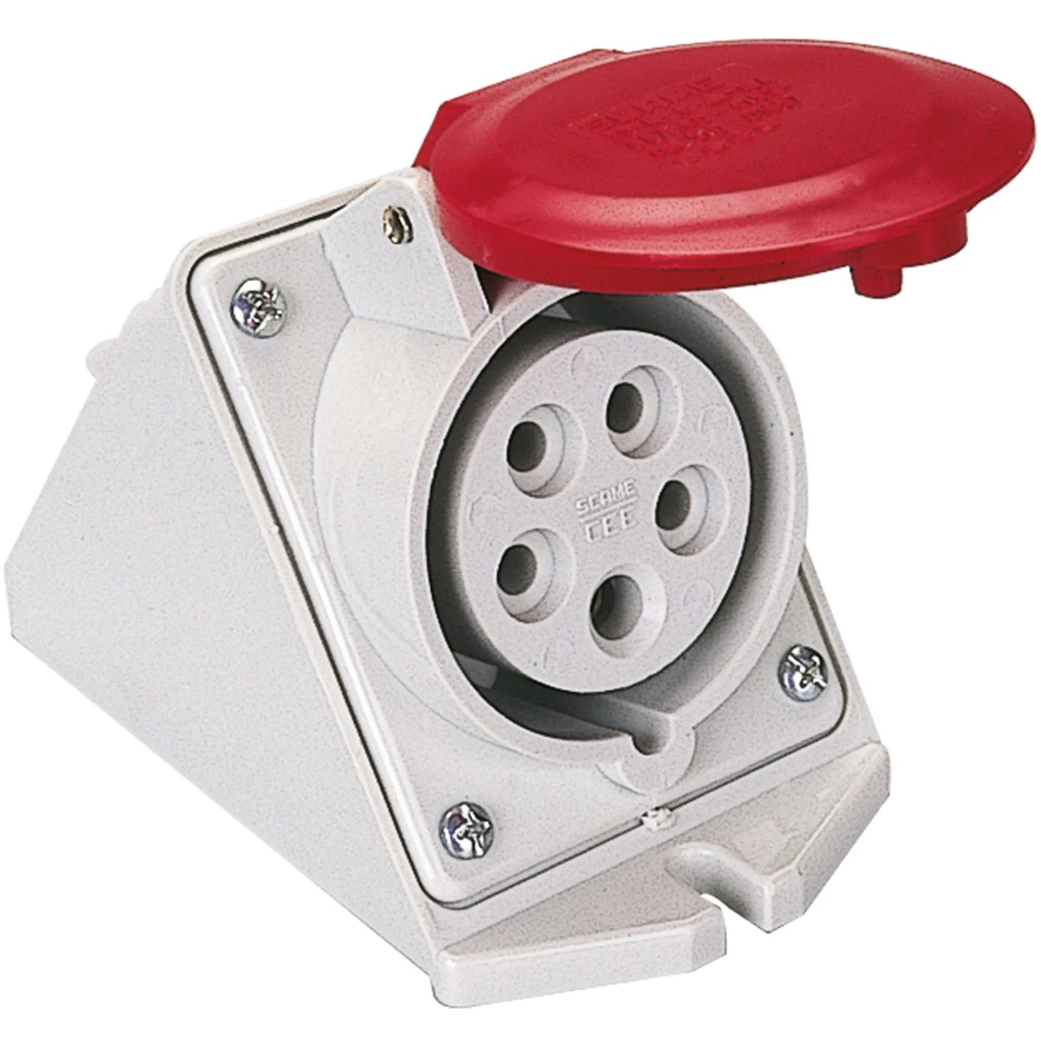 Presa inclinata da parete 16 A 3P+N+T IP44 rossa acquista da OBI