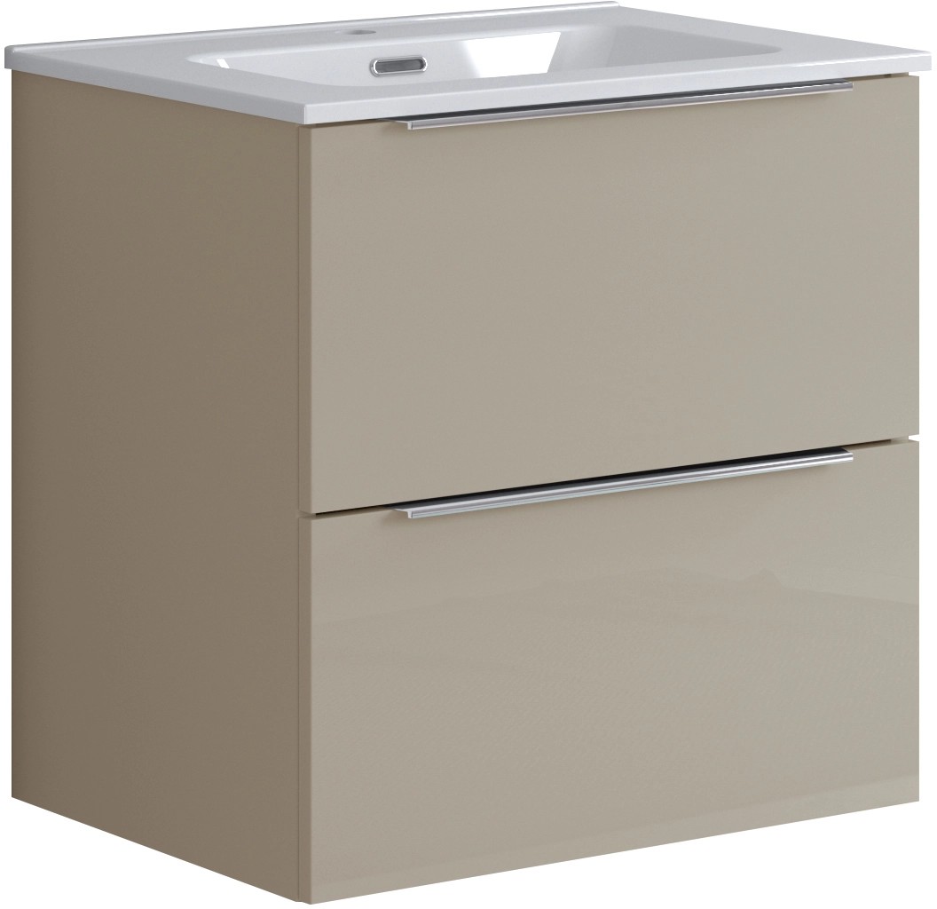 Mobile bagno base portalavabo sospeso Bali 2 cassetti 60x60 cm laccato ...