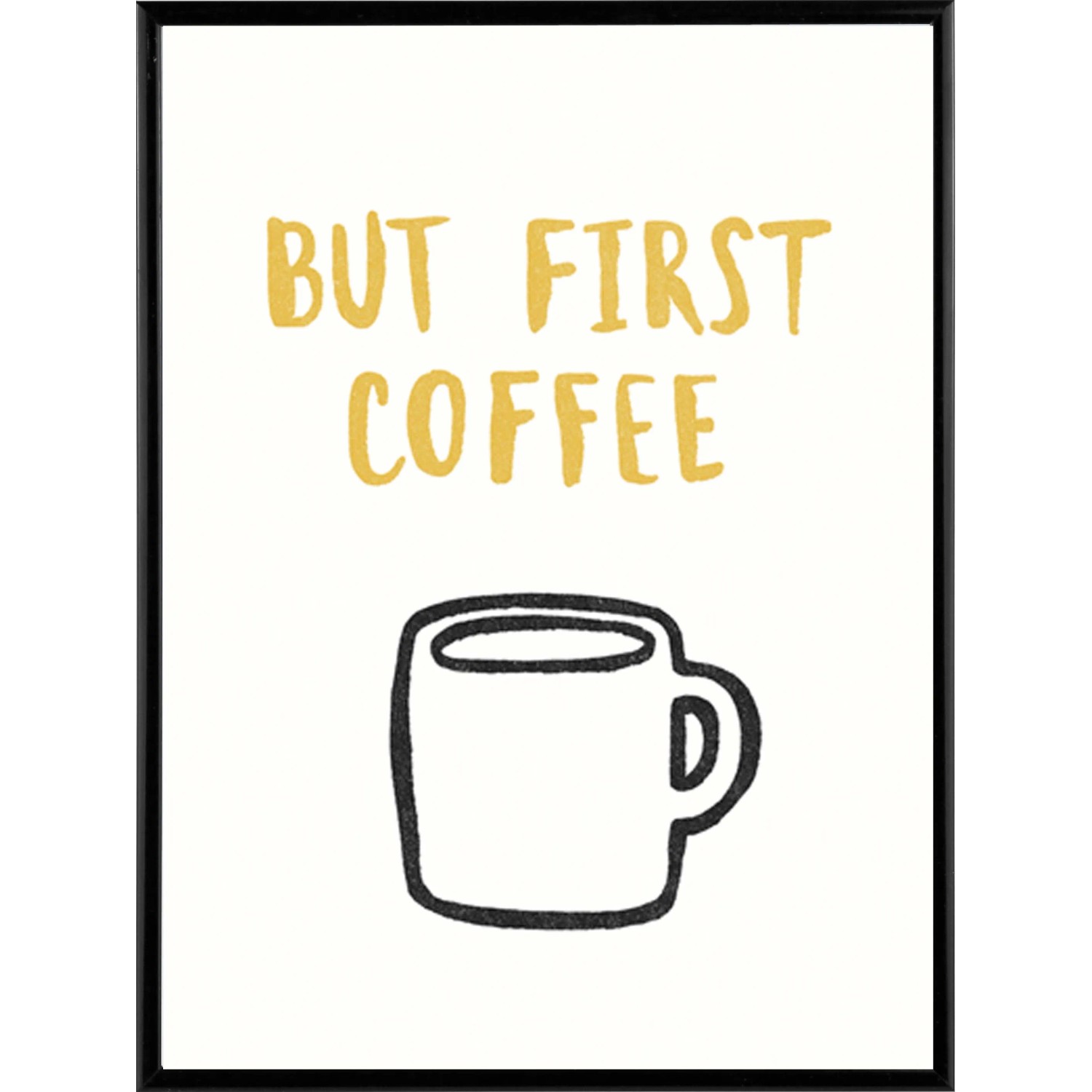 Stampa incorniciata immagine First Coffee 20x25 cm acquista da OBI
