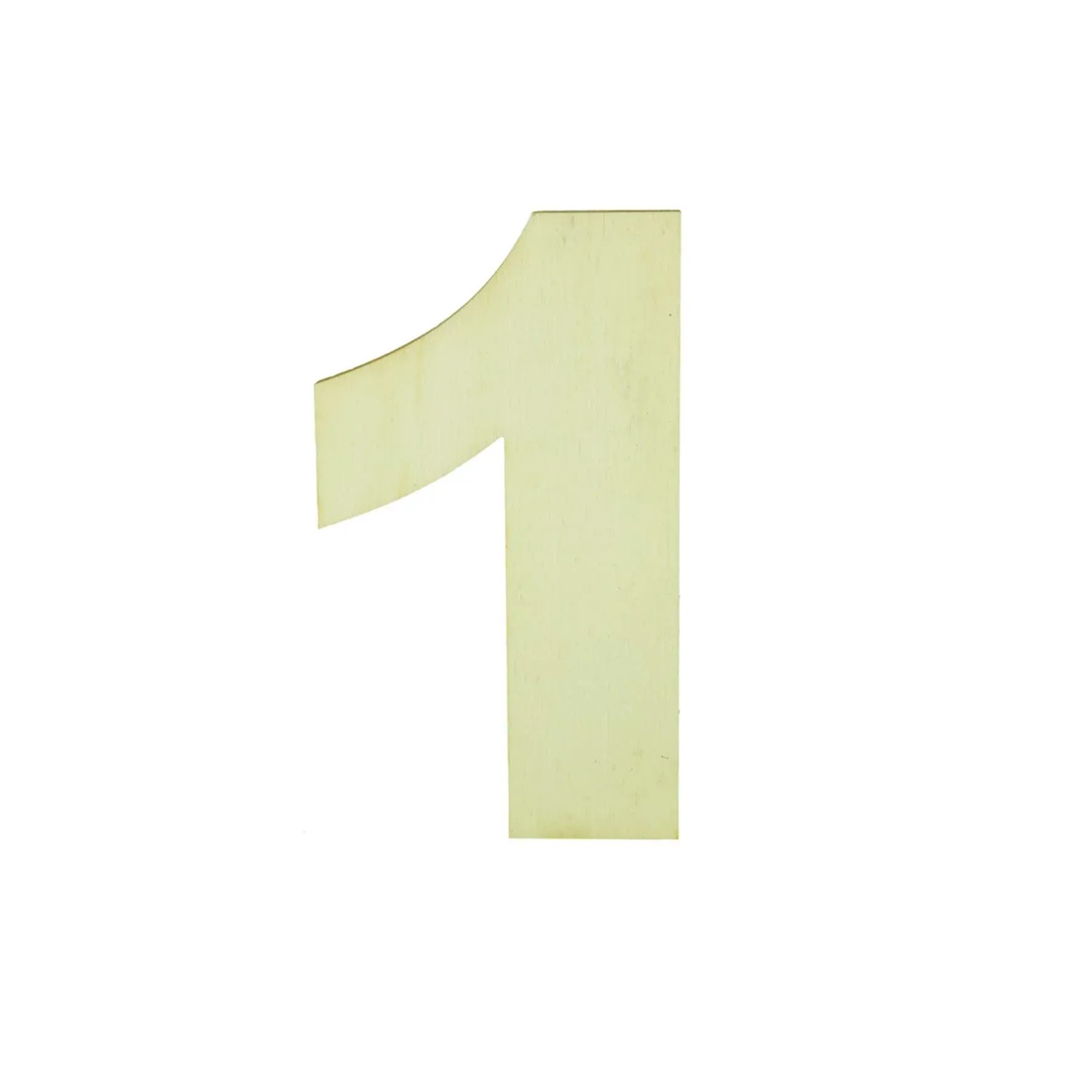 Numero 1 decorativo in legno 12 cm acquista da OBI