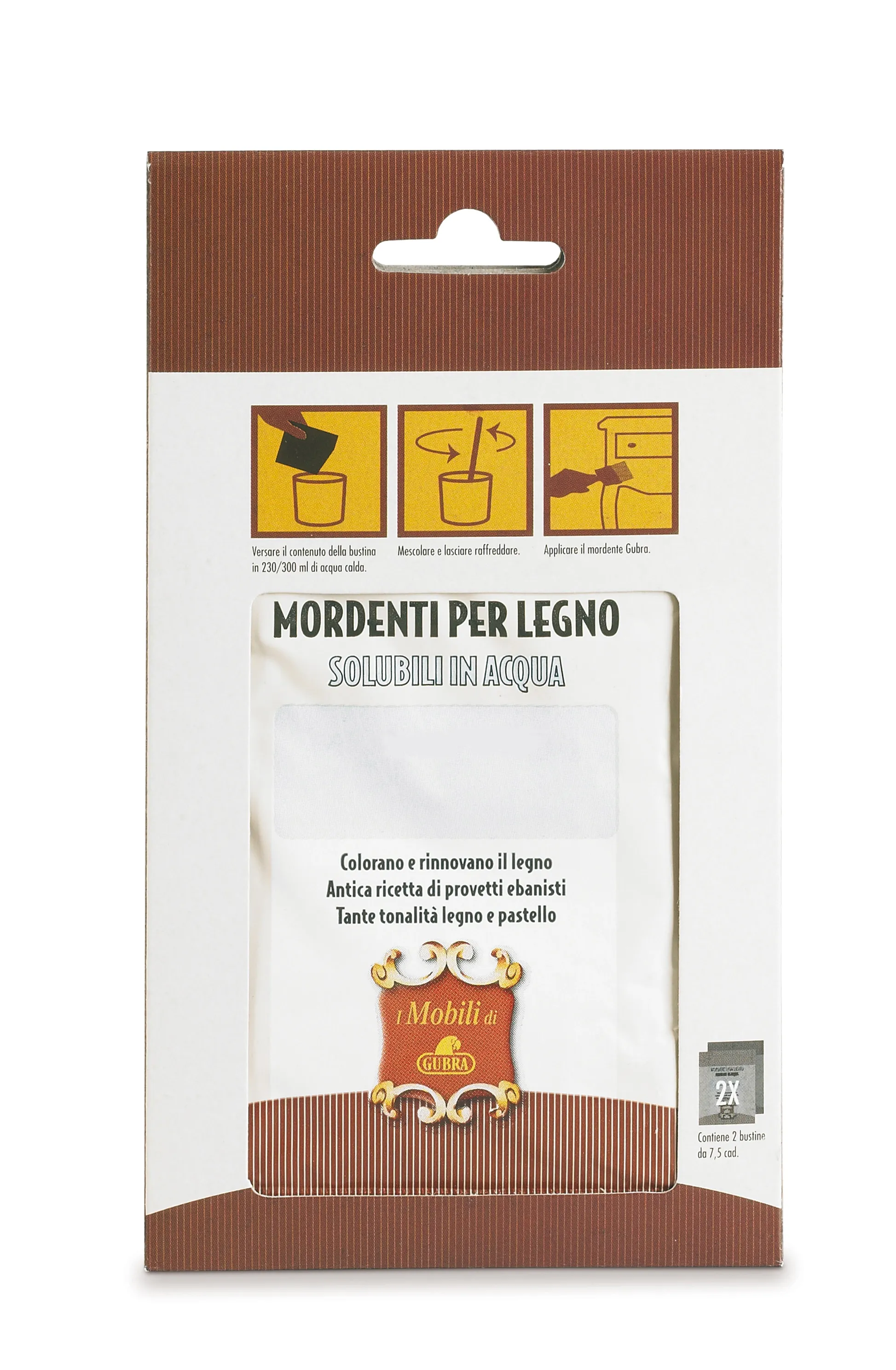 Mordente legno all`acqua color noce chiaro 2 pezzi | OBI