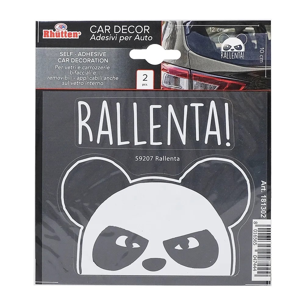 Adesivi per carrozzeria auto facilmente removibili testo "rallenta" | OBI