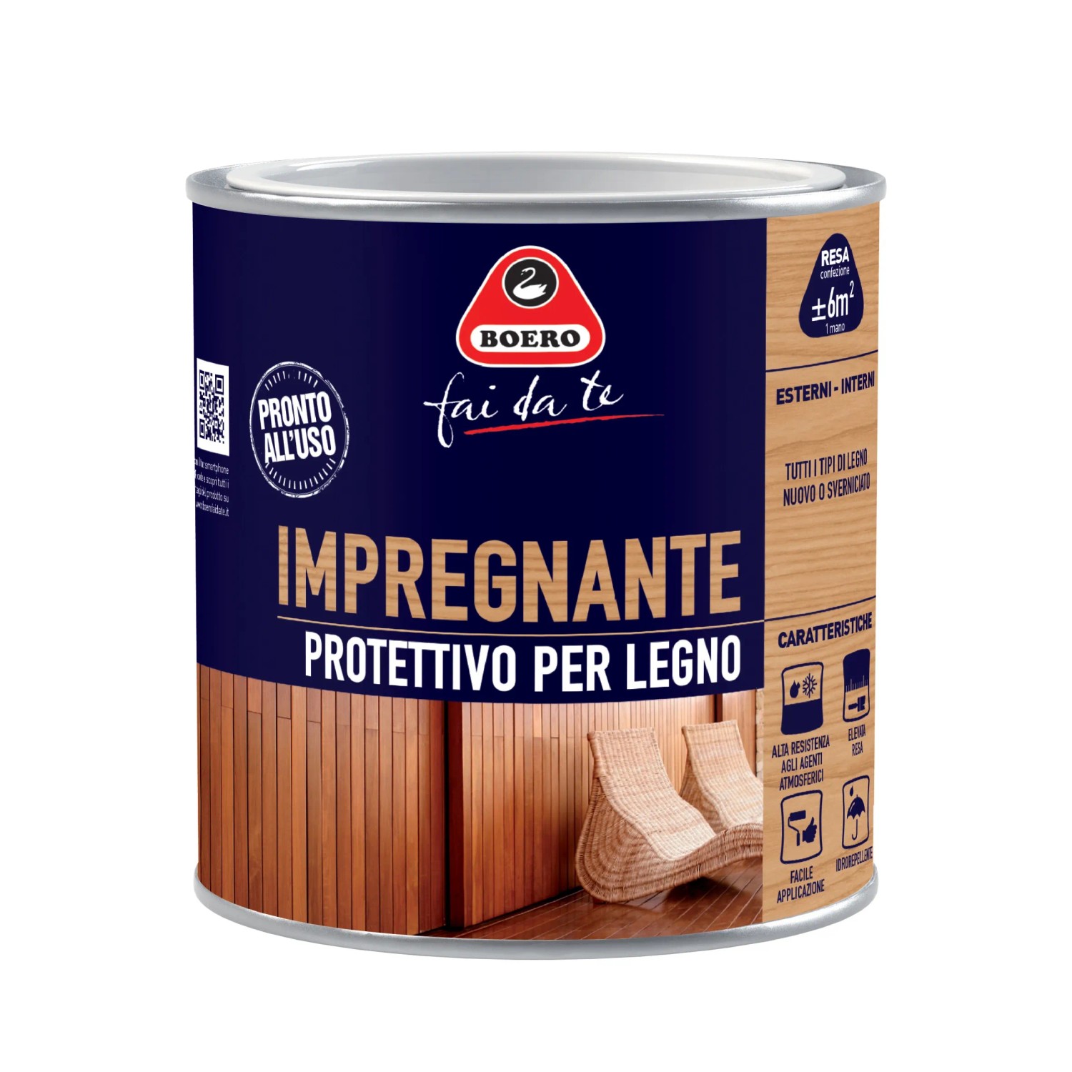 Impregnante per legno a solvente Boero neutro 0,5 l acquista da OBI